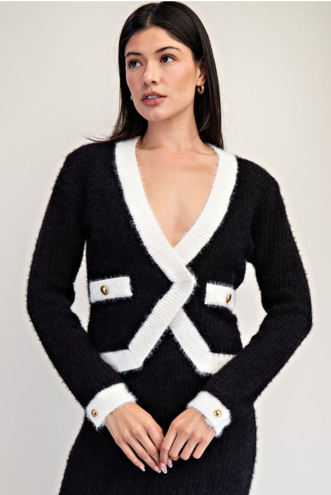 Cocktail Club Edge Sweater – Chica Chic